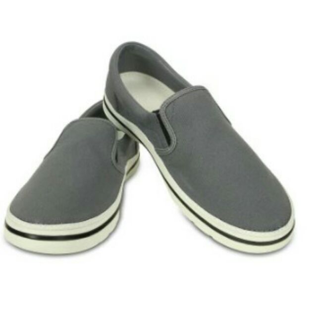 Crocs Size M8 สีเทา ของใหม่ ของแท้ ป้ายห้อย | Shopee Thailand