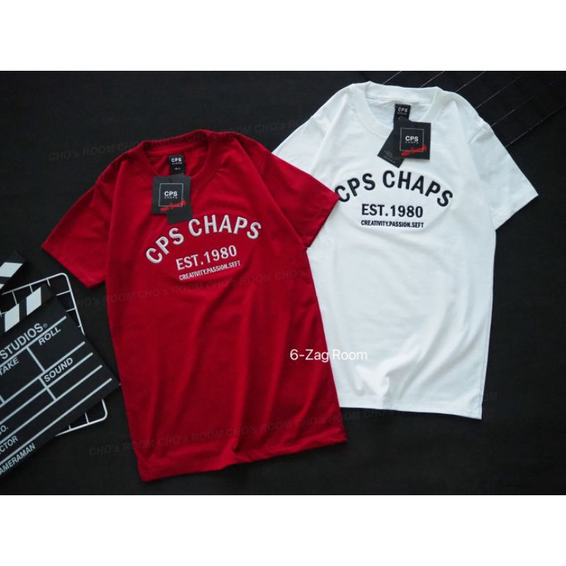 💥เสื้อยืดแขนสั้น.💥งานปักงานป้ายห้อยCPS.CHaps🔥No.55สินค้าขายดี🔥 | Shopee Thailand