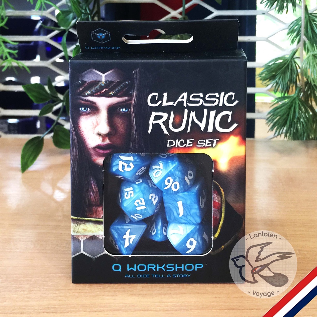 ลูกเต๋า Q Workshop Classic / Classic Runic 7 RPG Dice Set ลูกเต๋าพรีเมี ...