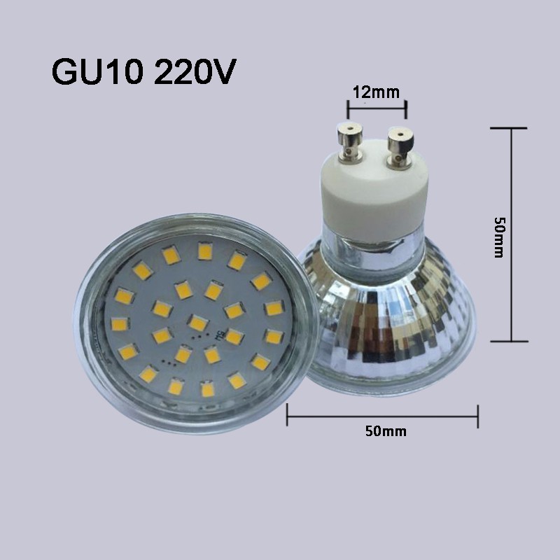 หลอดไฟสปอตไลท์ Led MR11 MR16 GU5.3 GU10 AC 220V AC DC 12V 3W 5W 7W ความสว่างสูง | Shopee Thailand