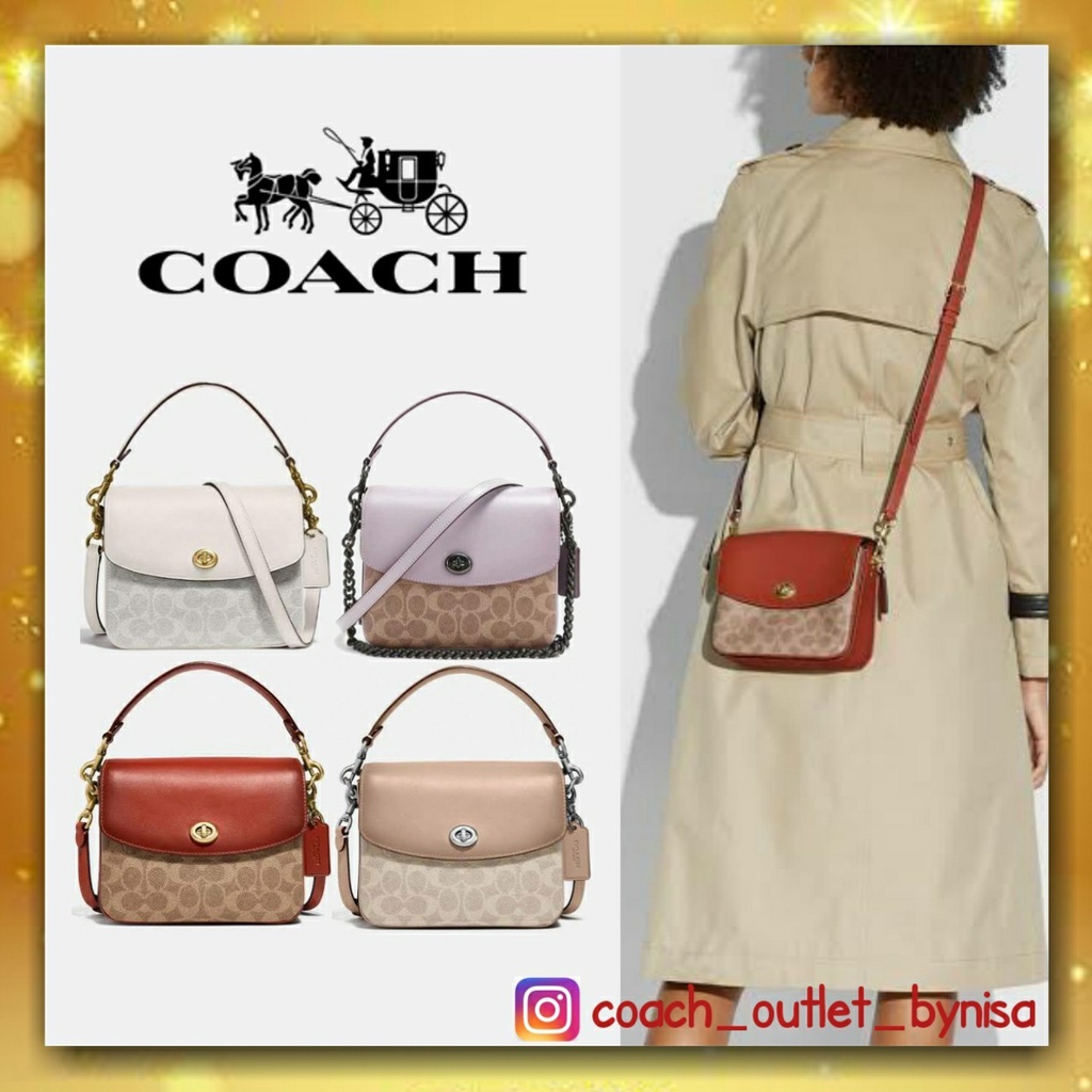 Coach 89089 Cassie Crossbody 19 In Signature Canvas B4/Tan Rust ...