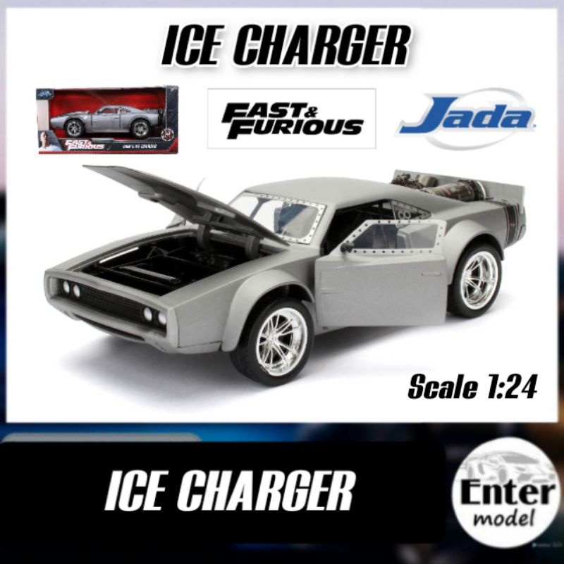JADA FAST & FURIOUS โมเดลรถ DOM'S ICE CHARGER ยาว 21cm Scale1/24 ...