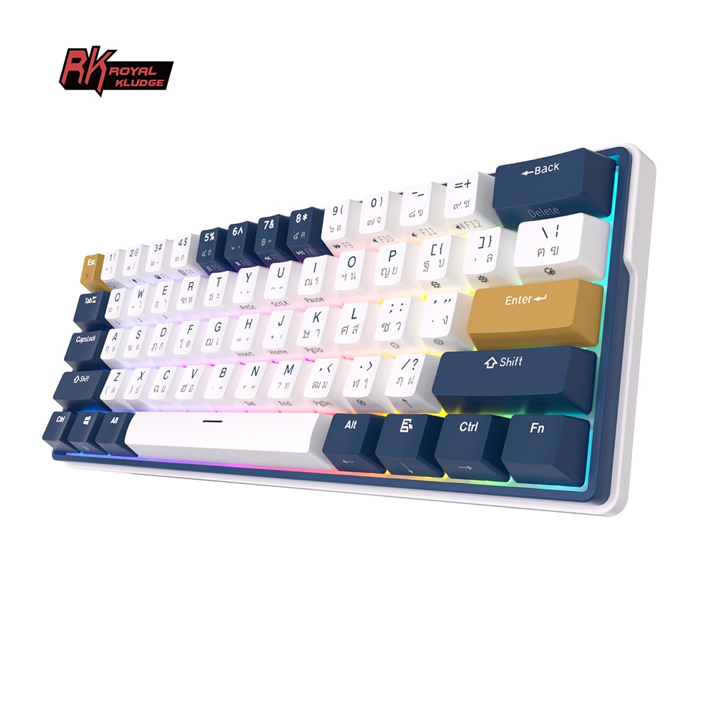 [โค้ดคุ้มลด 20%] Royal Kludge RK61 PLUS RK 61 PLUS RGB Hotswap RK/ คีย์ ...