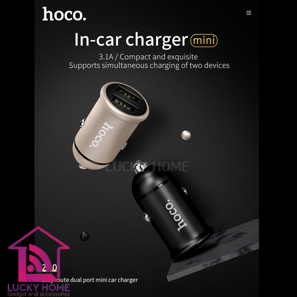 Hoco Z30 ของแท้ 100% Easy Route Car Charger 3.1A อุปกรณ์ชาร์จในรถยนต์ ...