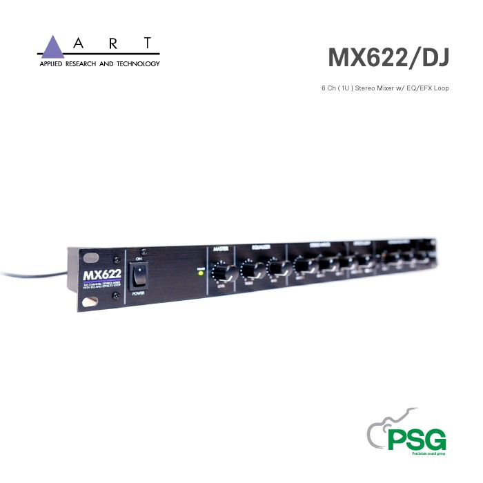 ART -MX622/DJ 6 Ch ( 1U ) Stereo Mixer w/ EQ/EFX Loop | Shopee Thailand