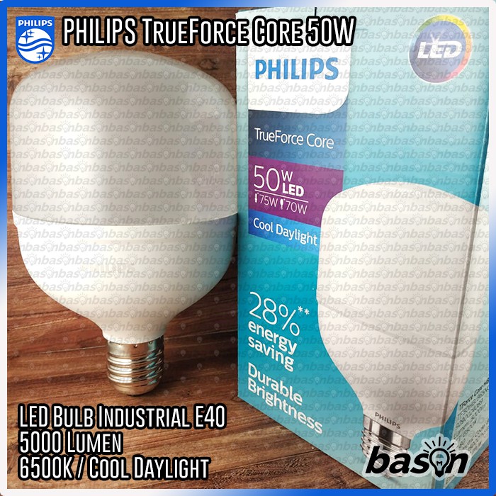 Philips TrueForce Core HB หลอดไฟ LED 50W E40 - โคมไฟอุตสาหกรรมไฮเบย์ ...