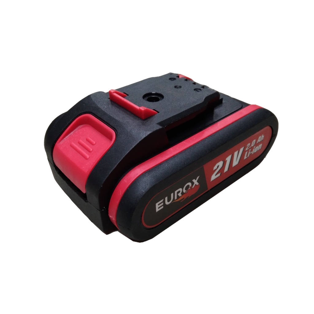 แบตเตอรี่สว่านไร้สาย สว่านกระแทกไร้สาย 21V EUROX - ขนาด 2.0 แอมป์ ใช้งานได้ต่อเนื่องมากถึง 35 ...