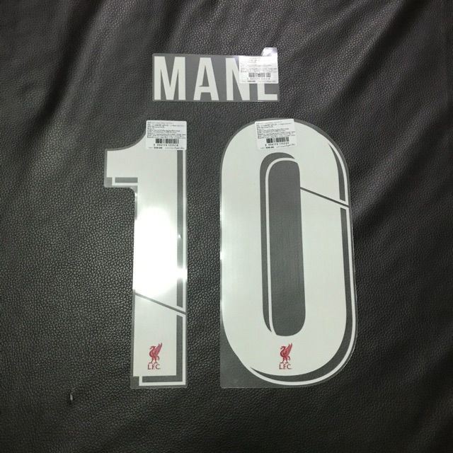 [ของแท้] ชื่อและเบอร์ MANE 10เป็น Font สโมสรลิเวอร์พูลใช้ในการแข่งบอล ...