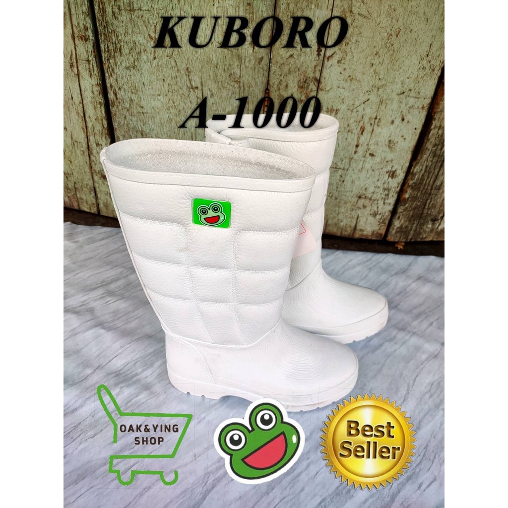 (ของแท้) รองเท้าบูทตรากบ Kuboro รุ่น A-1000 สูง12นิ้ว รองเท้าบูทกันน้ำ ...