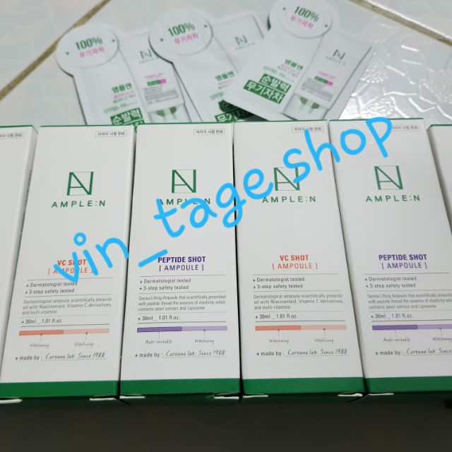 [พร้อมส่ง] Serum Ample:N Serum Peptide / VIT C 30 ml+ ของแถม | Shopee ...