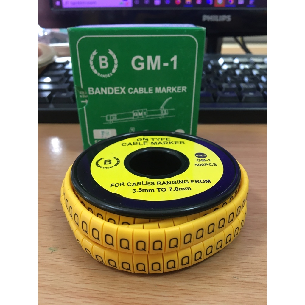 เคเบิ้ลมาร์คเกอร์ CABLE MARKER (NUMBER AND LETTERS) (BANDEX) รุ่น GM ...