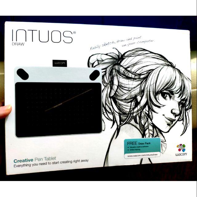 Wacom CTL-490 Intuos Draw Small สีขาว | Shopee Thailand