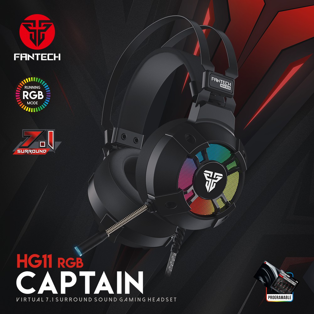 FANTECH รุ่น HG11 RGB (Captain 7.1) Stereo Headset for Gaming หูฟังเกม ...