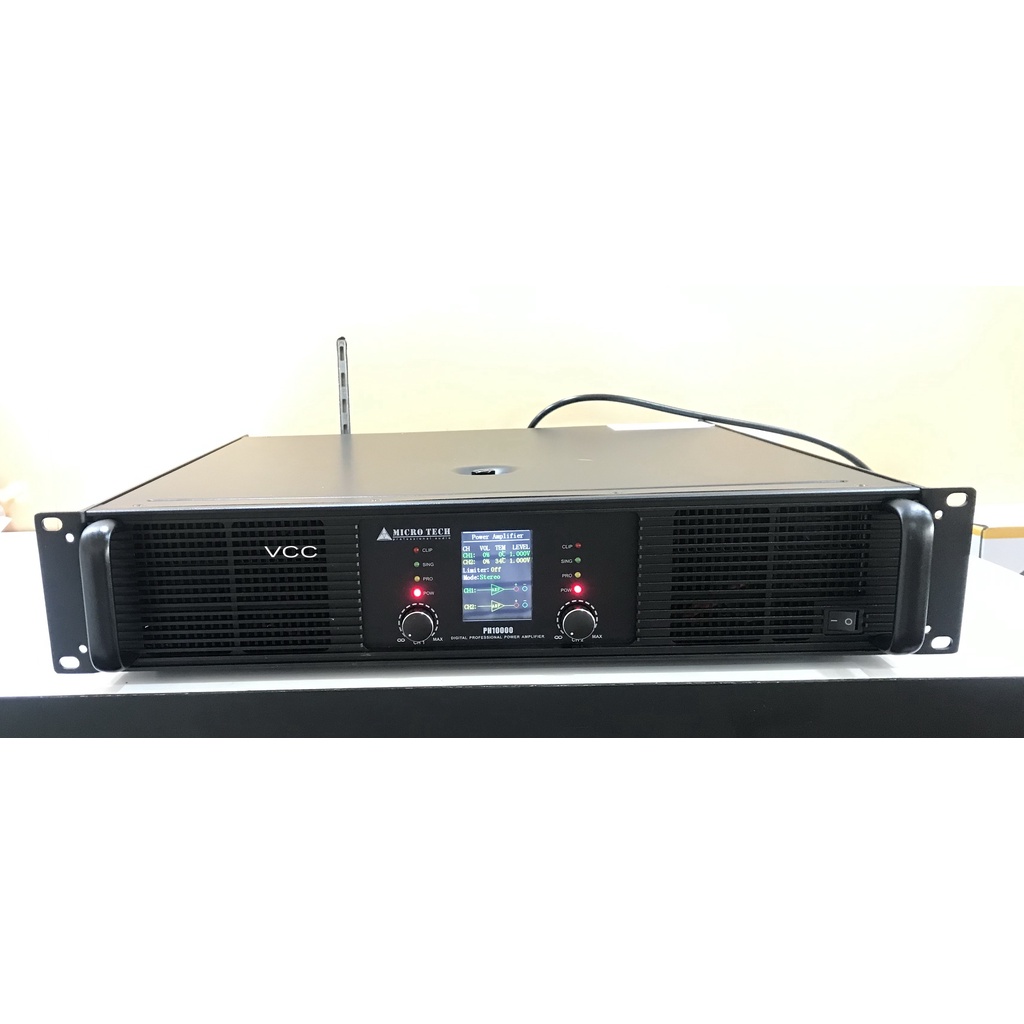 เครื่องขยายเสียง Micro Tech PH-10000 เพาเวอร์แอมป์ 2 แชนแนล ให้กำลังขับ ...