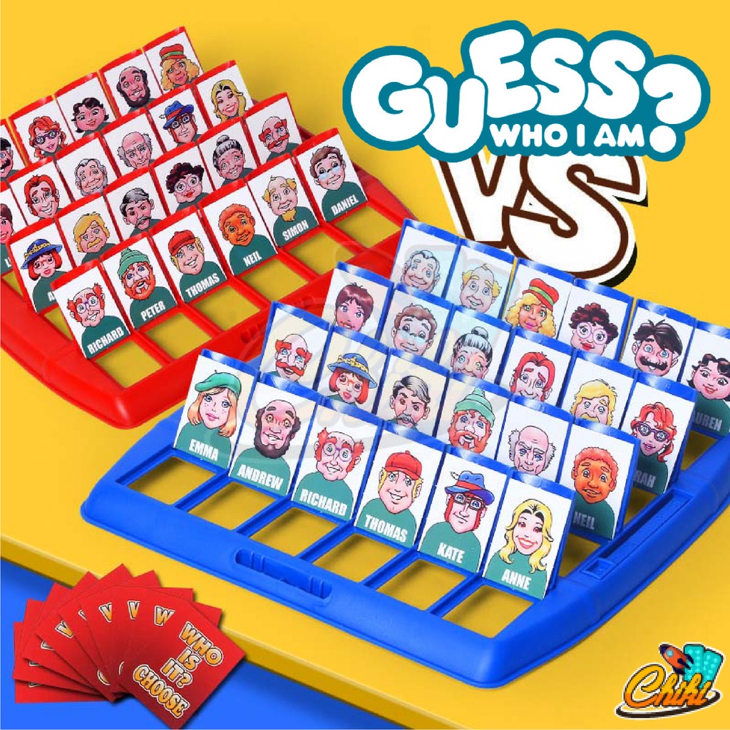 🦄 Who is it Board Game - บอร์ดเกม Guess Who สืบพยาน นักสืบ who is it หา ...