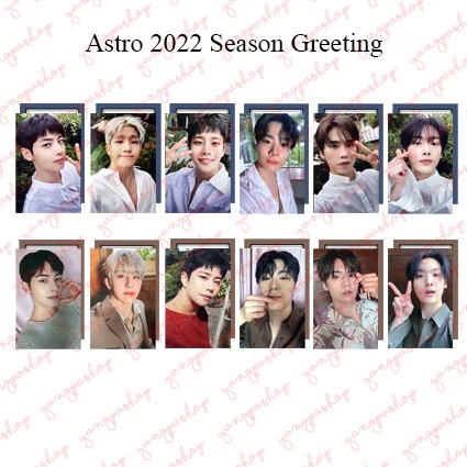 [พร้อม/ชุด] Astro 2022 SEASON GREETINGS PHOTOCARD FAN MADE UNOFFICIAL YANGPASHOP SG ASTR SEASONS ...