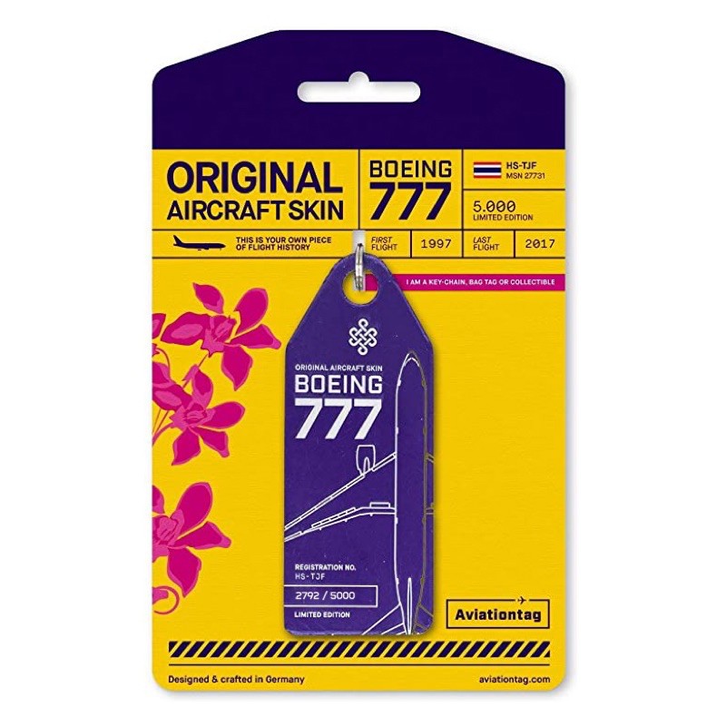 พวงกุญแจ Thai Airways Original Aircraft Skin keychain พวงกุญแจจาก ...