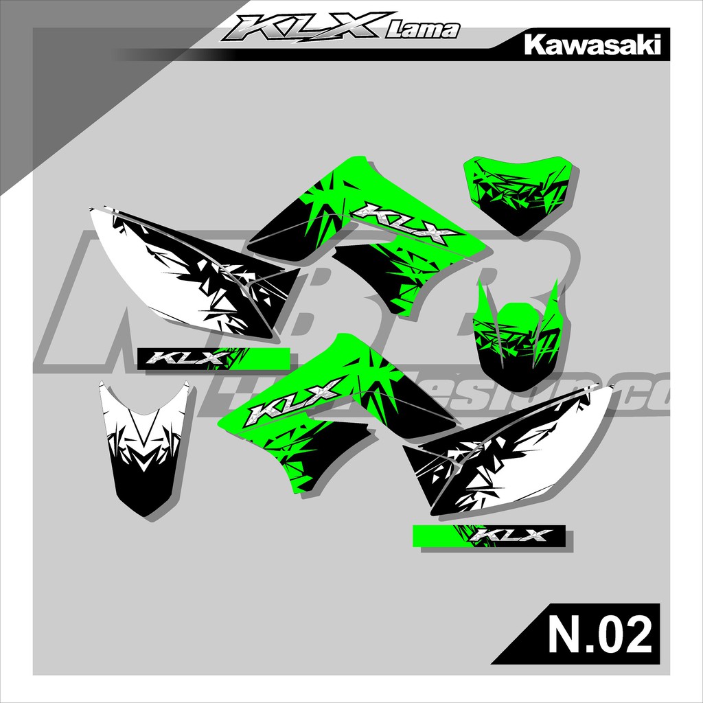 เก่า KLX 150 S / L Variation Trim Striping สติกเกอร์ล่าสุด Racing ...