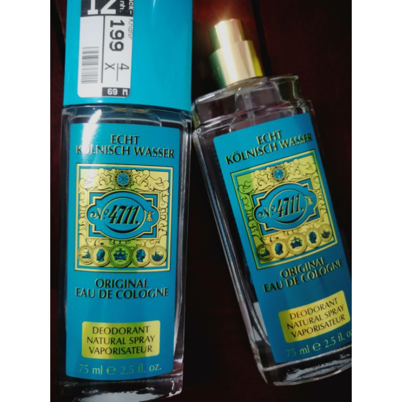 #4711 Original Eau de cologn ขนาด75ml | Shopee Thailand