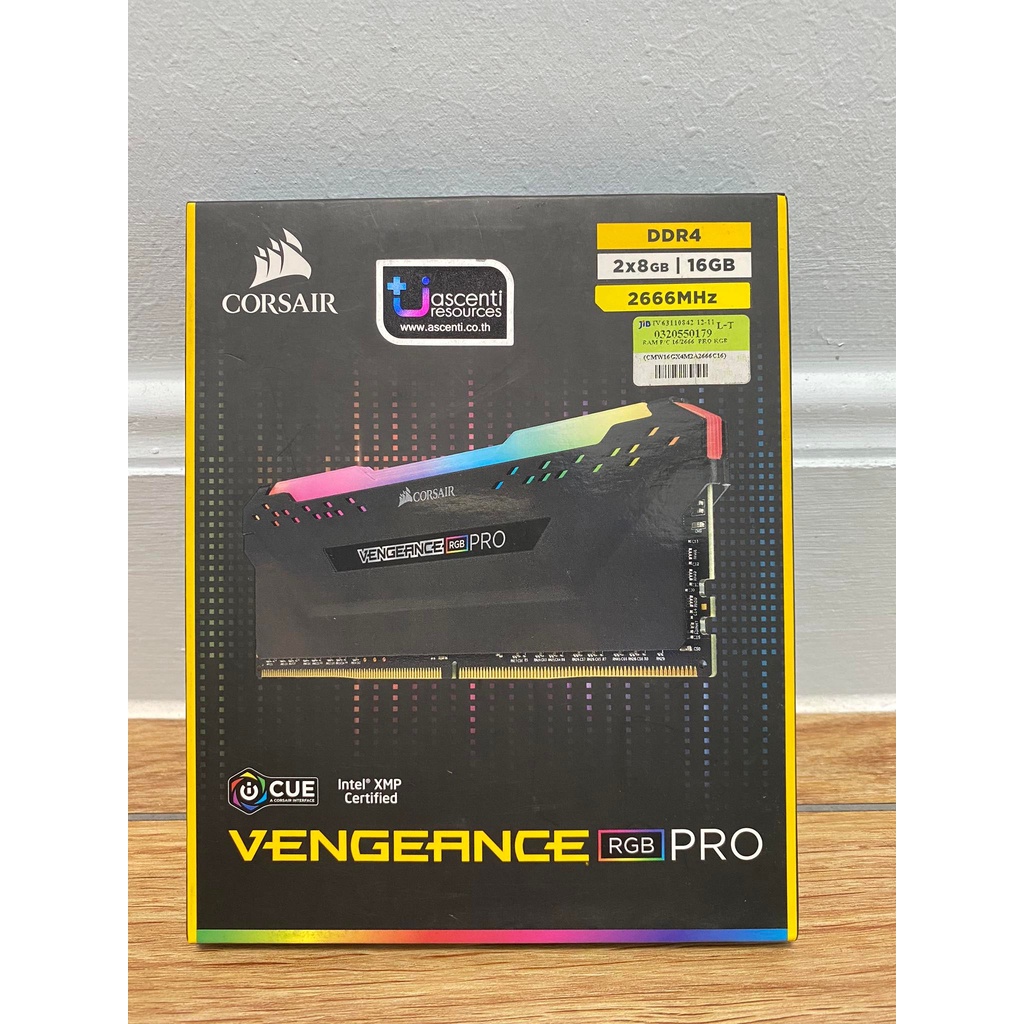 RAM (แรม) DDR4(3200) 16GB (8GBX2) CORSAIR VENGEANCE RGB PRO SL BLACK ...
