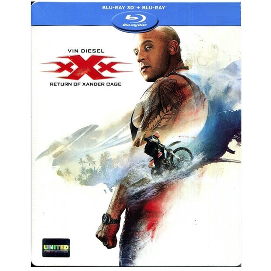 xXx: The Return Of Xander Cage ทลายแผนยึดโลก (Blu-ray 3D + 2D + Steelbook) (Blu-ray) | Shopee ...