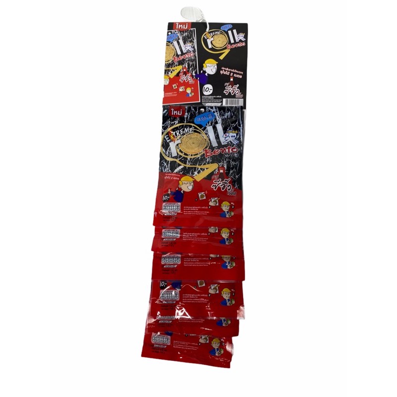 BENTO Extreme Roll ปลาเส้นปรุงรส ซีอิ๊วเผ็ด ตรา เบนโตะ เอ็กซ์ครีมความ ...