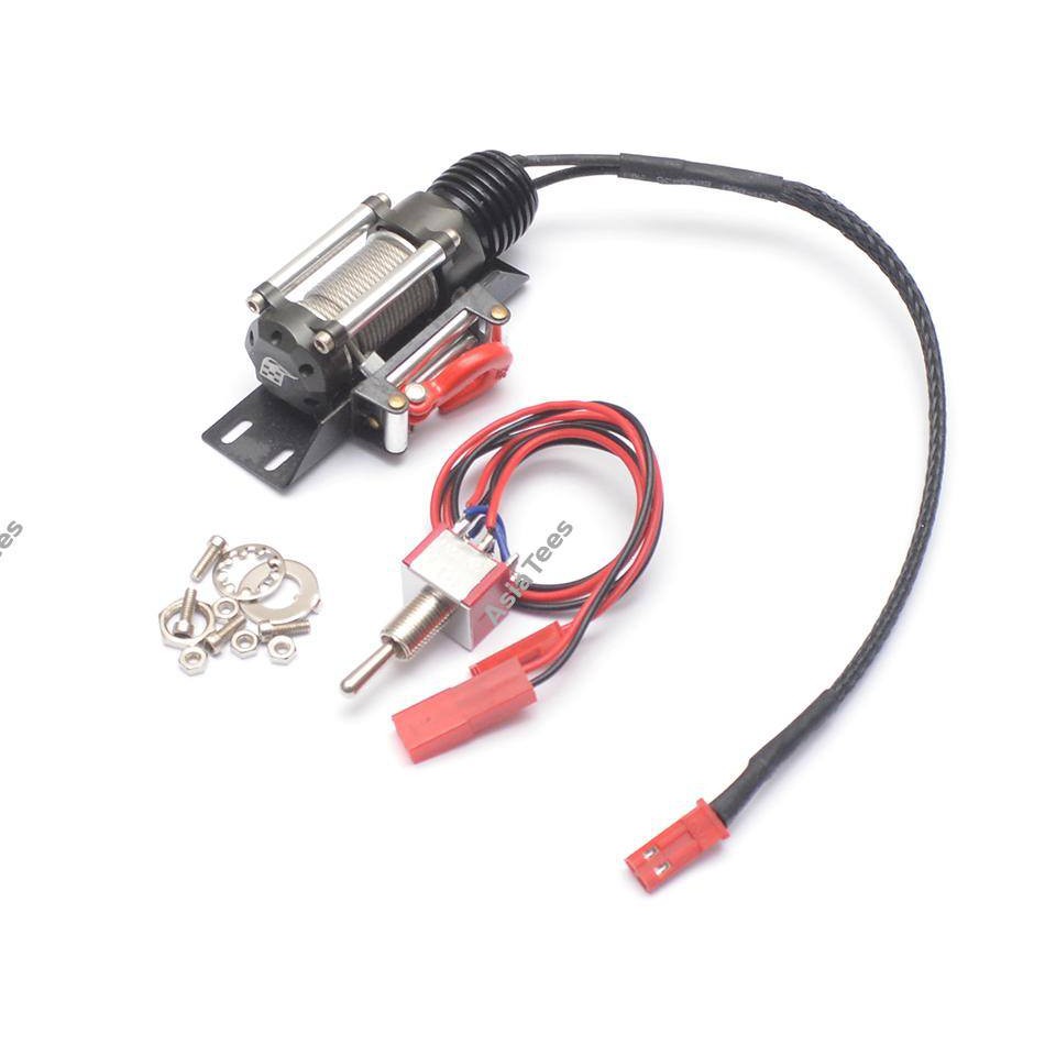 +วินซ์ BRQ90229GM : Boom Racing Aluminum Winch for 1/10 Rock Crawler ...