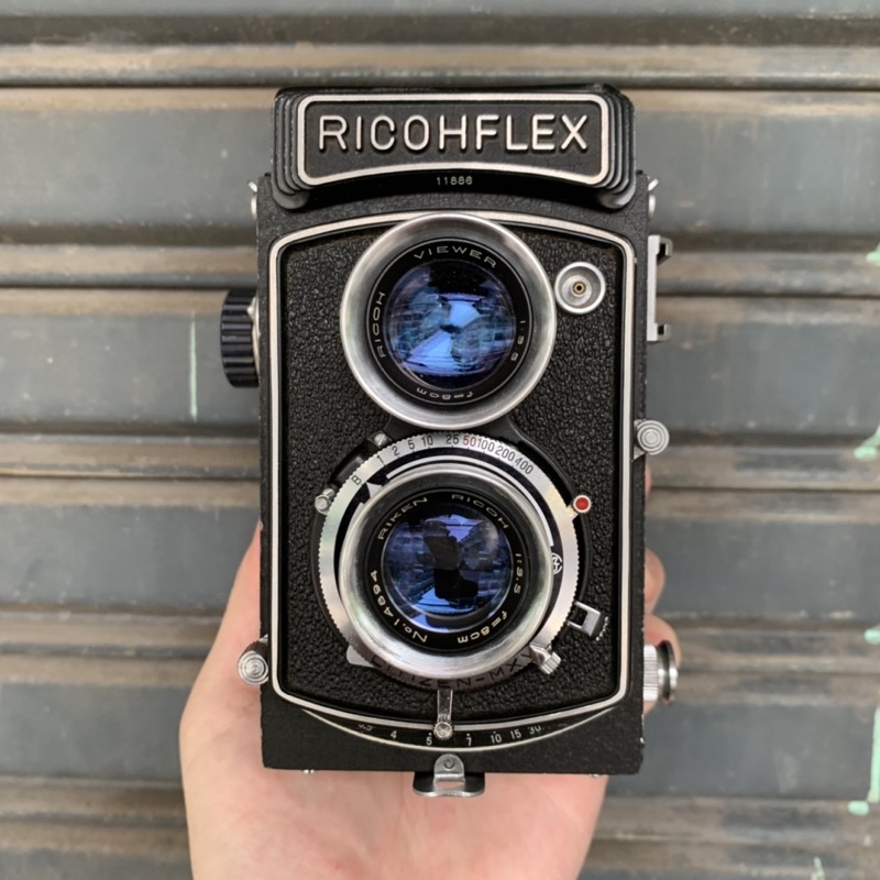 กล้องทวินเลนส์ กล้อง TLR Ricohflex ทำงานเต็มระบบ ประกัน 1 เดือน ใหม่มาก ...