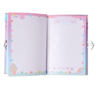 พร้อมส่ง! สมุดบันทึกล็อคได้ลายใหม่ Smiggle Badge A5 Lockable Notebook ...