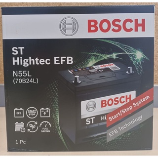 BOSCH N55 EFB ST Hightec(70B24L) สำหรับรถยนต์ที่มีระบบ START - STOP รับประกัน 15 เดือน#แบตเตอรี่ ...