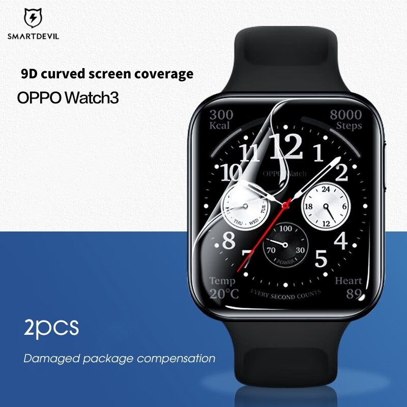 SmartDevil ฟิล์มกันรอยหน้าจอ HD แบบนิ่ม กันรอยขีดข่วน สําหรับ Oppo iwatch3 iwatch3 Pro | Shopee ...