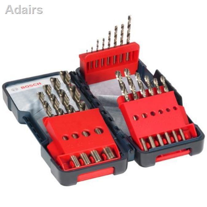 ราคา 50%∋ BOSCH ชุดดอกสว่าน HSS-Co 18ตัวชุด 2607017047 | Shopee Thailand