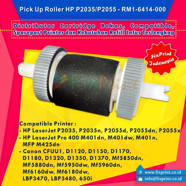ลูกกลิ้งหยิบ HP LaserJet P2035 P2055 ถาด 2. Rm1-6414-000 HP LaserJet ...