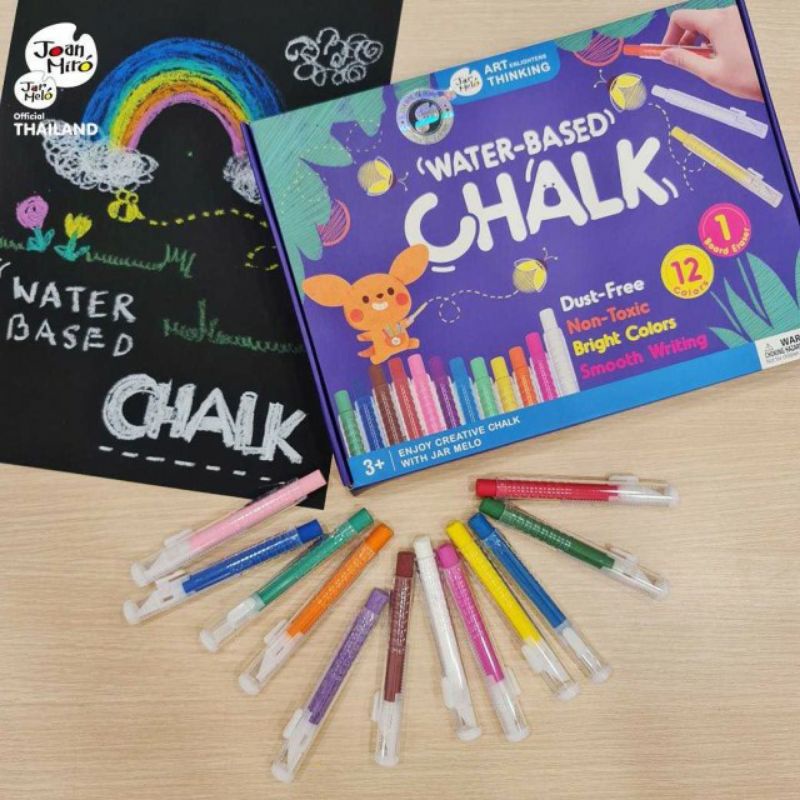 JoanMiro Water-Based Chalk ชอล์กไร้ฝุ่น สำหรับเด็กอายุ 3 ขวบขึ้นไป ...