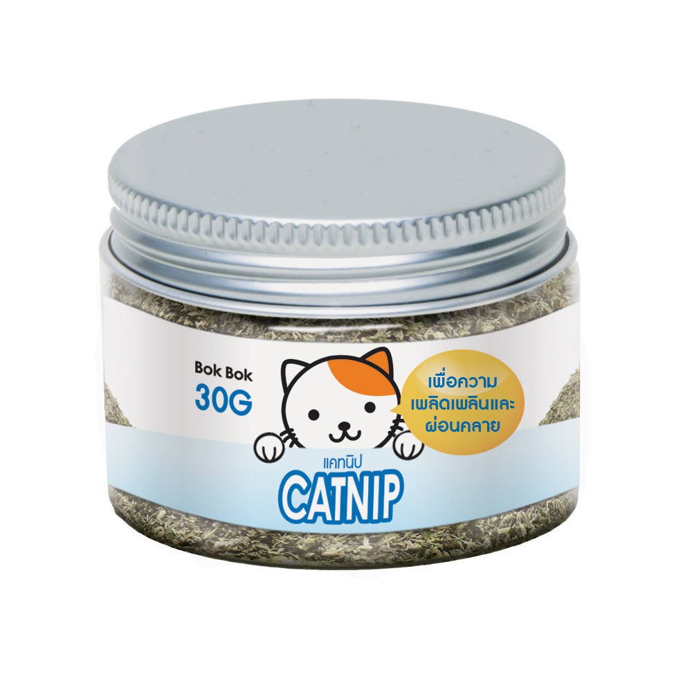 Bok Bok Catnip แคทนิป ขนาด 30g เพื่อความเพลิดเพลิน ผ่อนคลายสำหรับแมว | Shopee Thailand