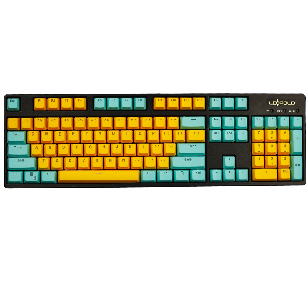 GPlanet เซ็ตปุ่มคีย์แคป 104 คีย์ PBT Backlight Keycaps ไฟลอด สำหรับคีย์ ...