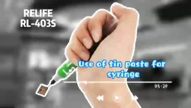ตะกั่วเหลว Solder paste RELIFE รุ่น RL-403S จุดหลอมเหลว 183℃/ RL-404S ...