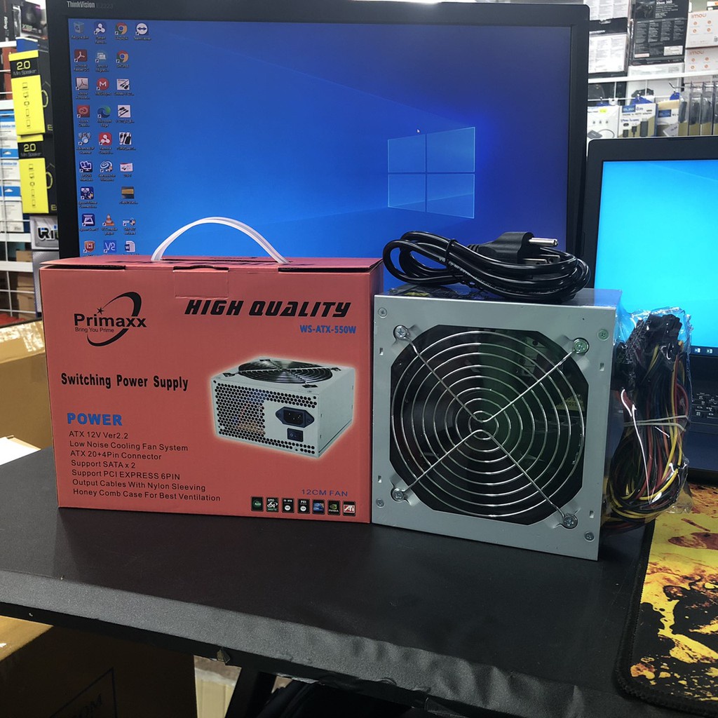 เพาว์เวอร์ ซัพพลาย Power Supply 550W ยี่ห้อ Primaxx WS-ATX-550W สินค้ารับประกันคุณภาพ 1ปี ...