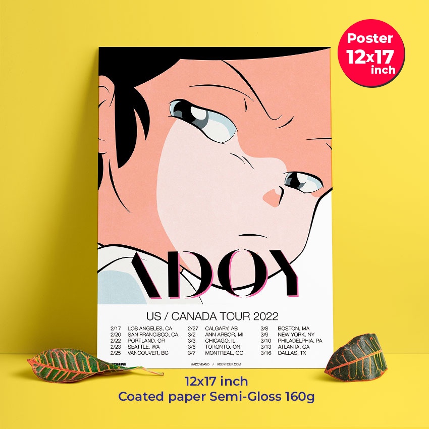 ADOY Poster Tour & Live Concert 12x17 inch โปสเตอร์ทัวร์ อะดอย วงซิน ...