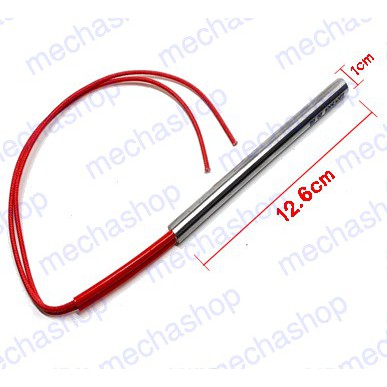 ฮีตเตอร์แท่ง Heating Element Single Ended 10mm x 126mm Cartridge Heater ...