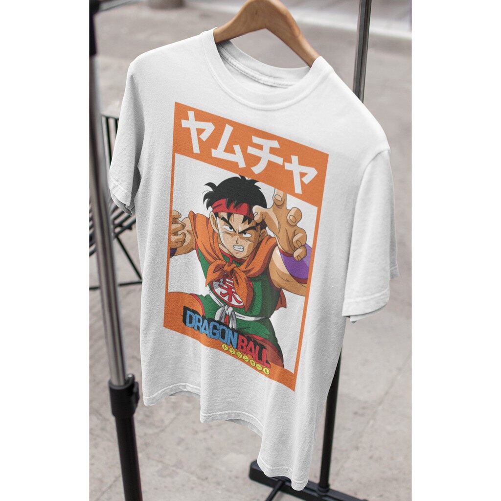 ஐเสื้อยืดครอปทอป ลาย หยำฉา Yamcha Yamucha T-shirt ดราก้อนบอลแซด Dragon ...