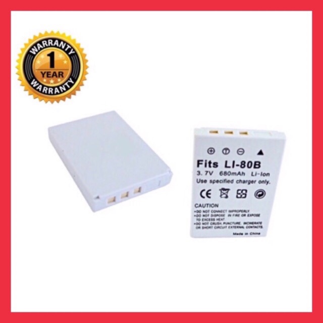 แบตกล้องโอลิมปัส LI80B/Olympus Battery FLI80B Olympus LI-80B Li80b ...