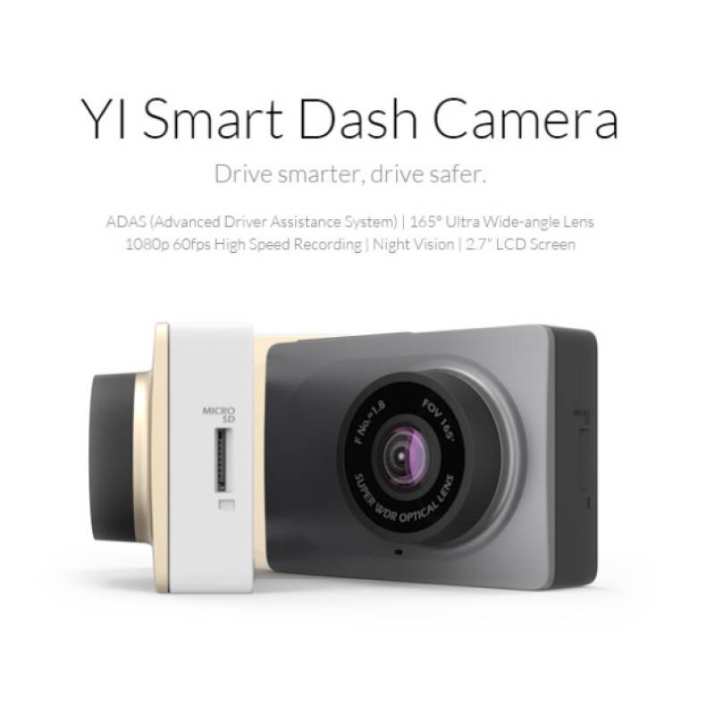 YI Smart Dash Camera (Compact) - Black รับประกันศูนย์ 1 ปี | Shopee Thailand