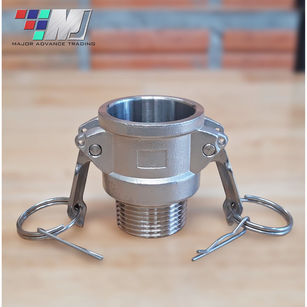 SUS316 Camlock Part B BSPT 1/2 inch - 1.1/2 inch ข้อต่อสวมเร็ว สแตนเลส ...