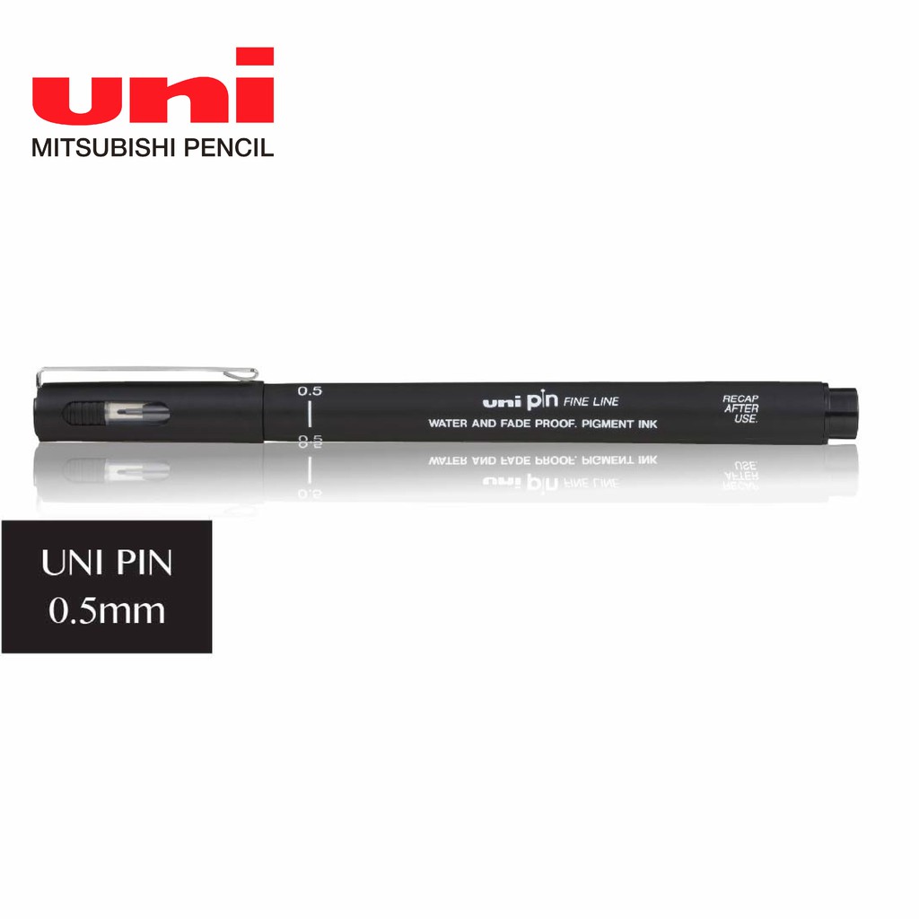 UniPIN Pigment Ink Fine Line Drawing Pen 0.03-1.2mm PIN-200 1 ชิ้น ...