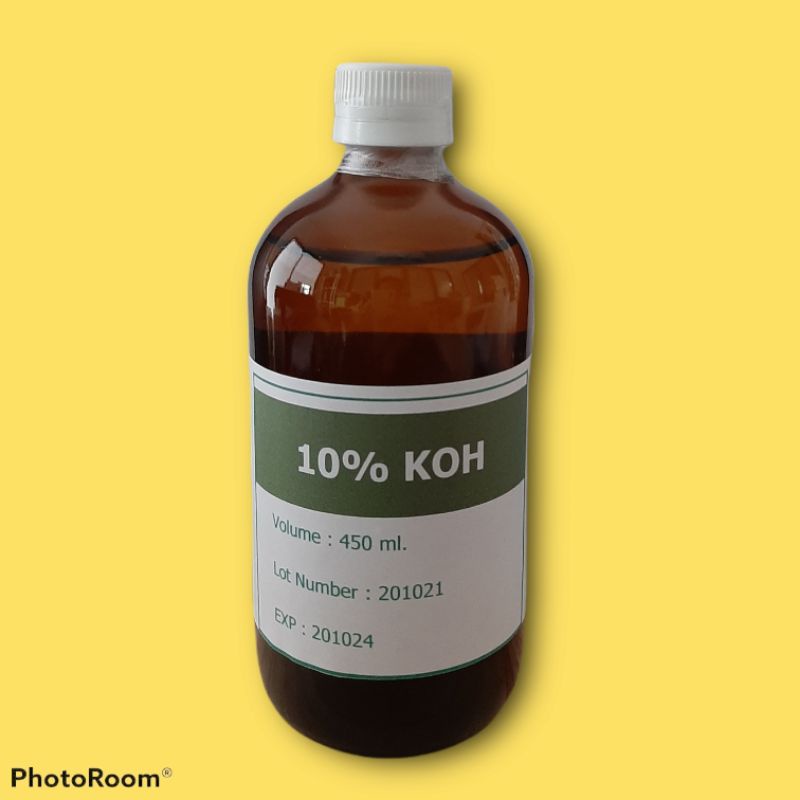10% KOH 450ML MADE IN THIALAND *บรรจุภัณฑ์อาจมีเปลี่ยนแปลง อาจะขวดสีขาว ...