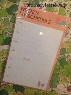 Weekly my schedule post it | Shopee Thailand
