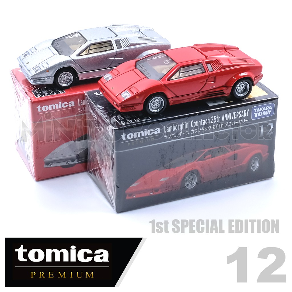 รถเหล็กTomica ของแท้ Tomica Premium No.12 Lambo Countach 25th ...