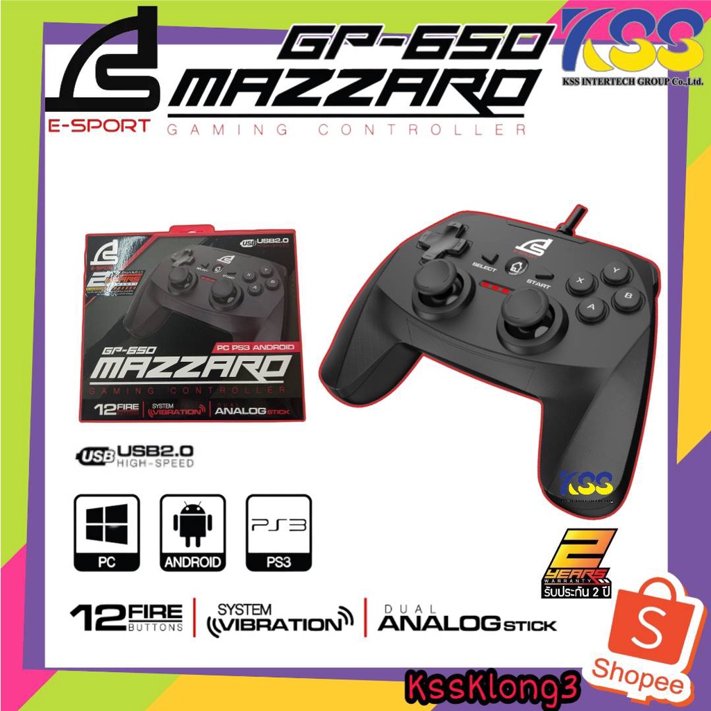 💥ส่งไวจร้า🚀🚀SIGNO E-Sport Gaming Controller รุ่น MAZZARO GP-650 (จอย ...