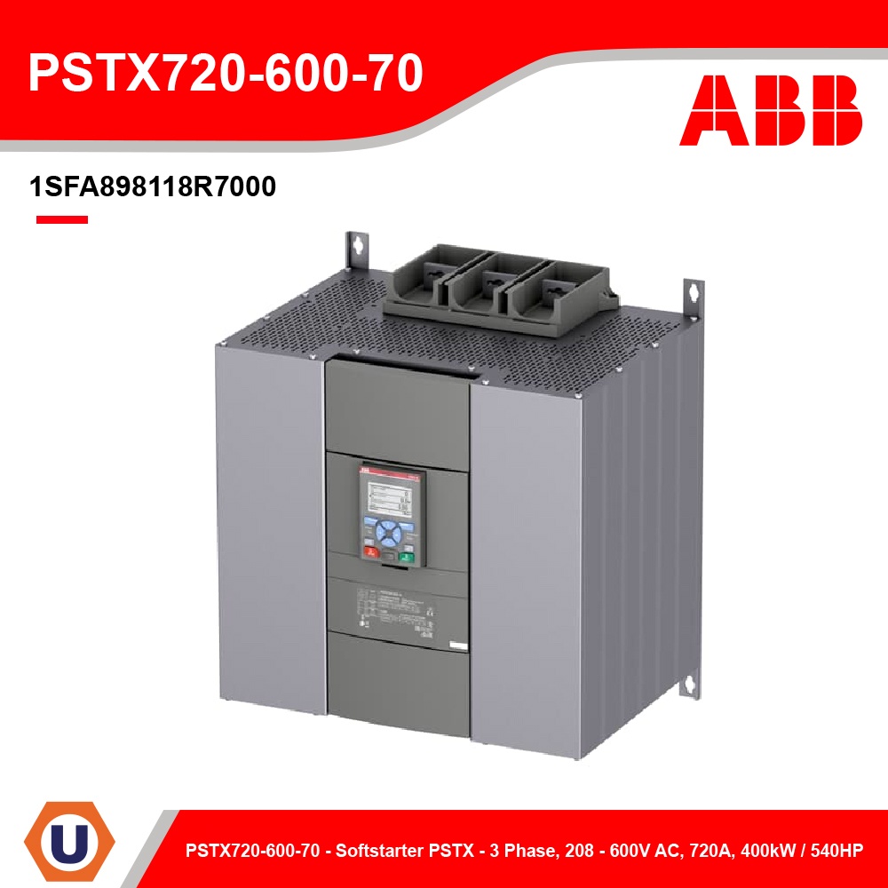 ABB - PSTX720-600-70 - ซอฟสตาร์ท (Soft Starter) - Softstarter PSTX - 3 Phase, 208 - 600V AC ...